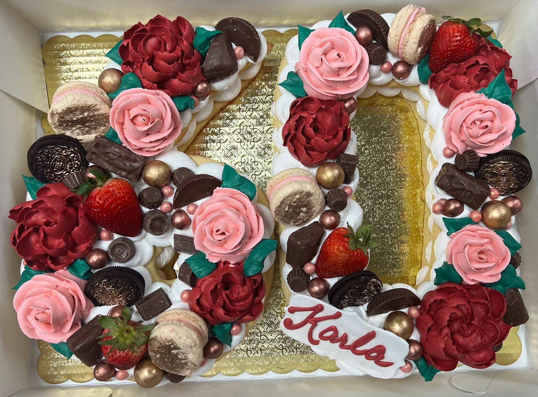 Number cookie Cake | Tamara's the Cake Guru