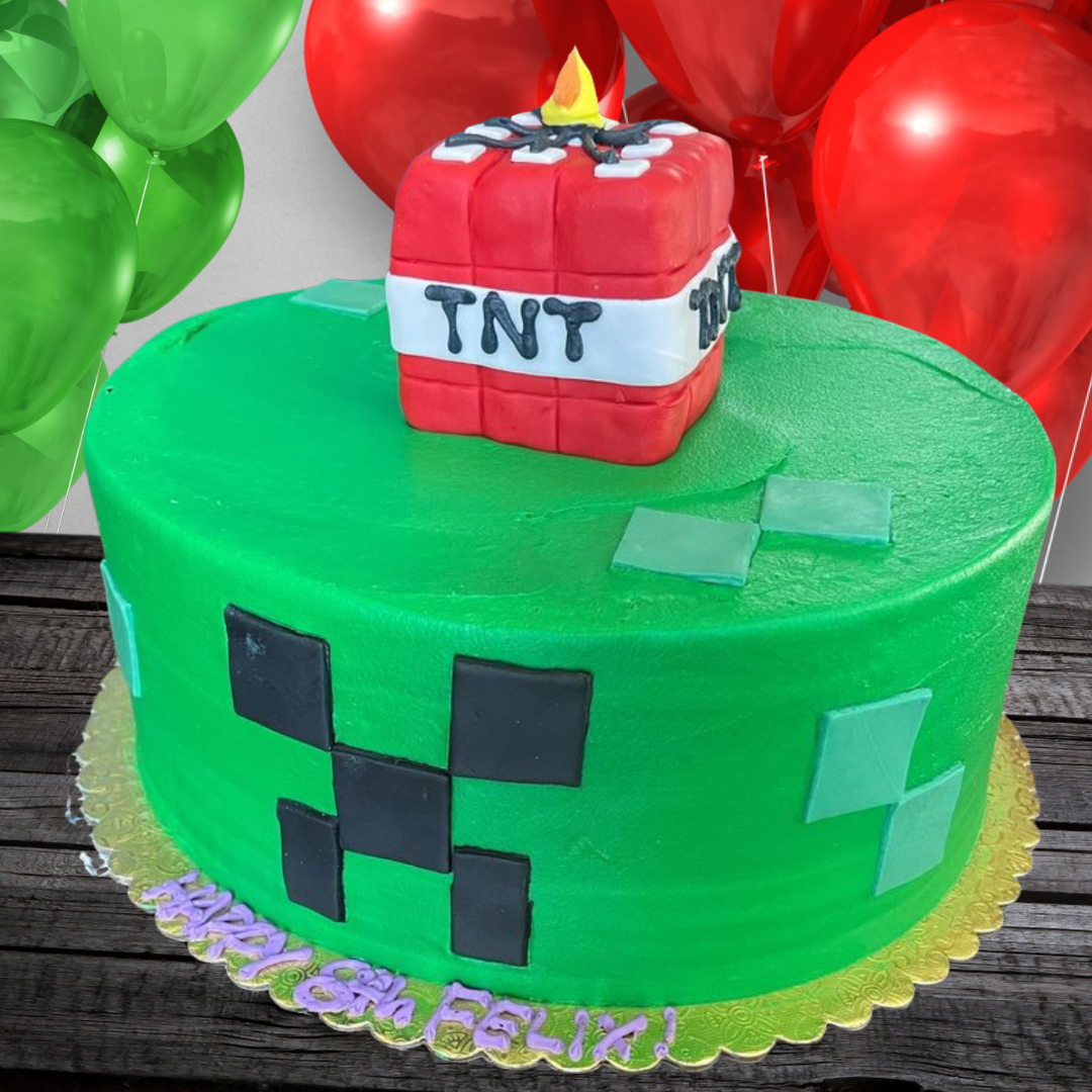 Tnt Minecraft Cake