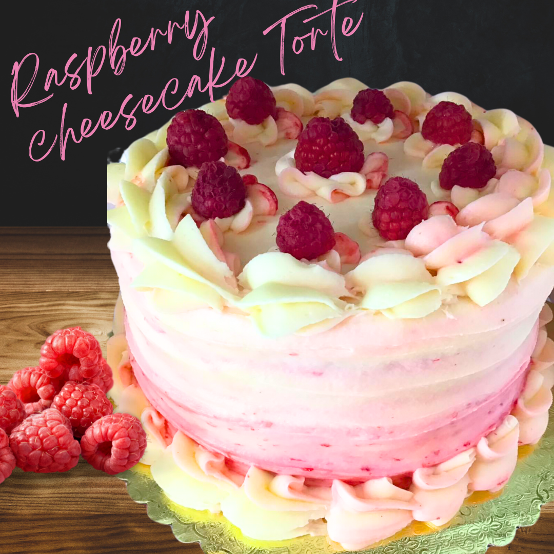 Raspberry Cheesecake Torte | Tamara's the Cake Guru